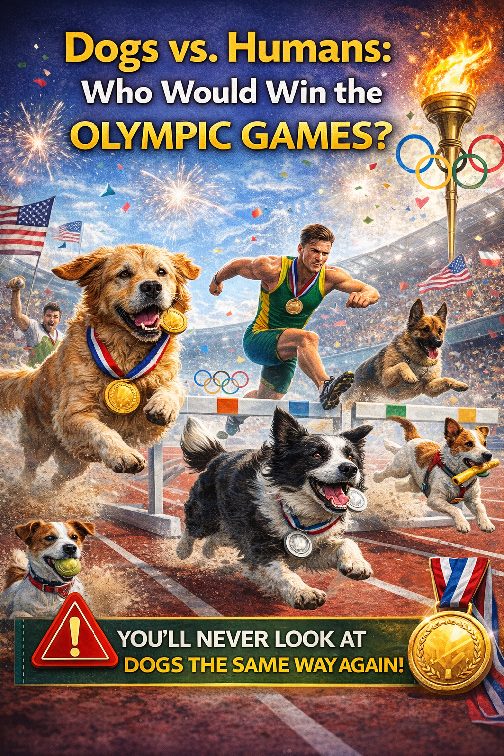 Dogs vs. Humans: Who Would Win the Olympic Games?