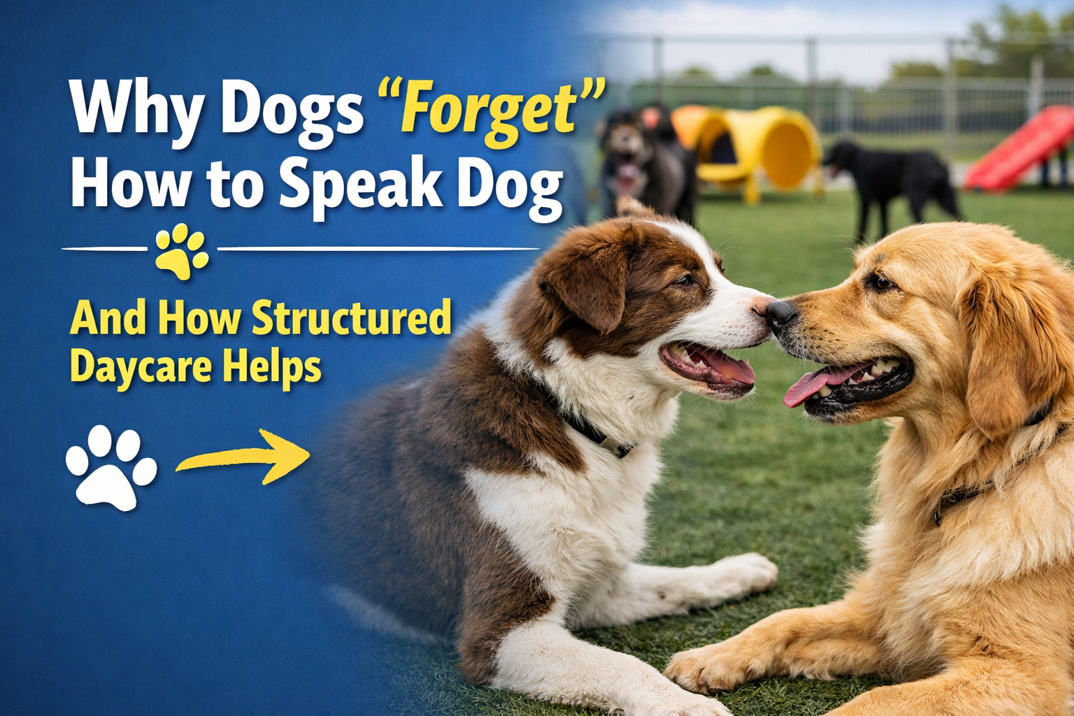 Why Dogs “Forget” How to Speak Dog — And How Structured Daycare Helps ...